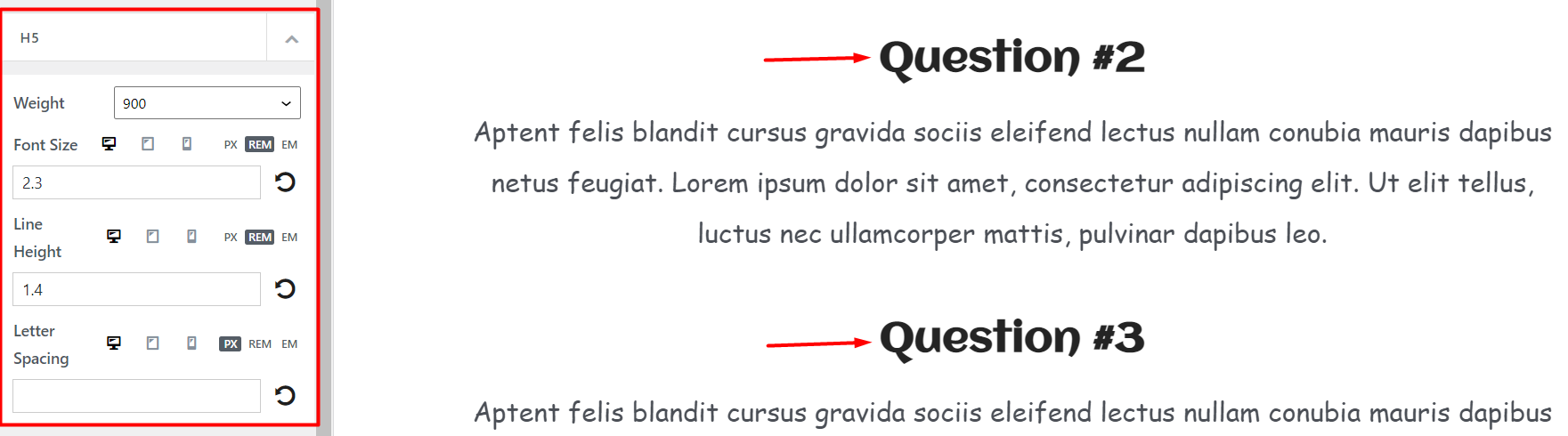 Stax - Typography Options - StaxWP