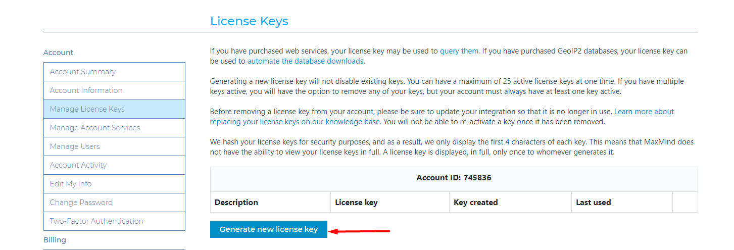 How To Create a MaxMind Account and Generate a License Key - StaxWP